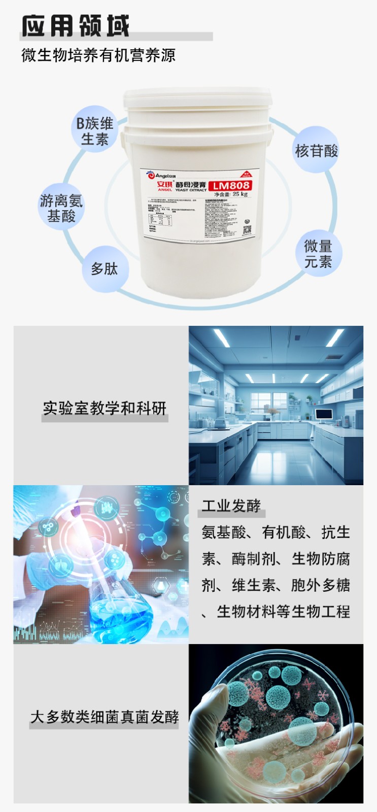 安琪试剂级酵母浸膏LM808-博试生商城